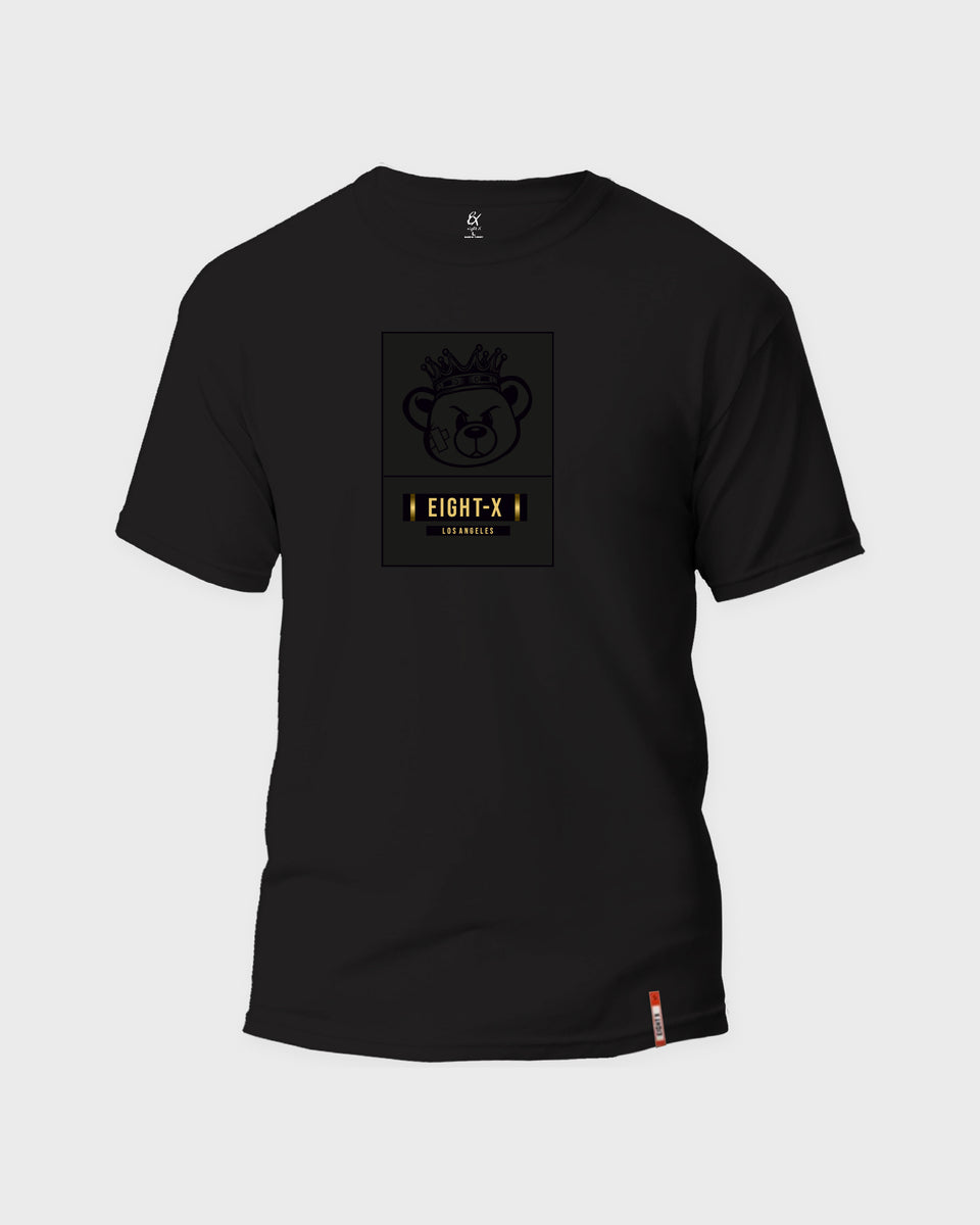 Royal Bear Slim Fit Graphic T-Shirt - Black – Eight-X