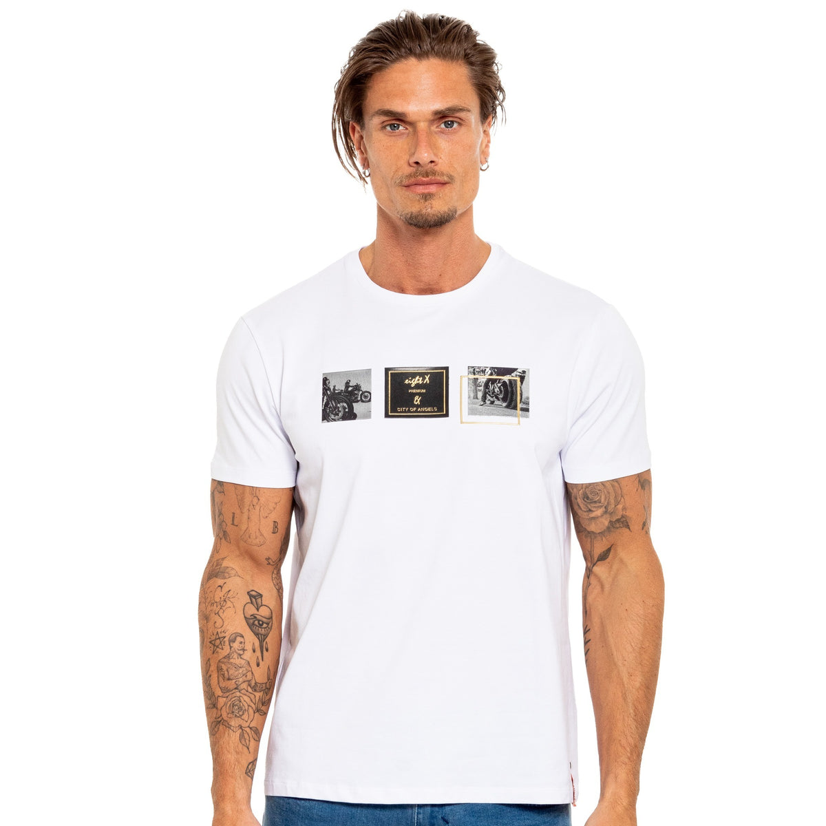 Steel Horse 8X Street T-Shirt - White – Eight-X