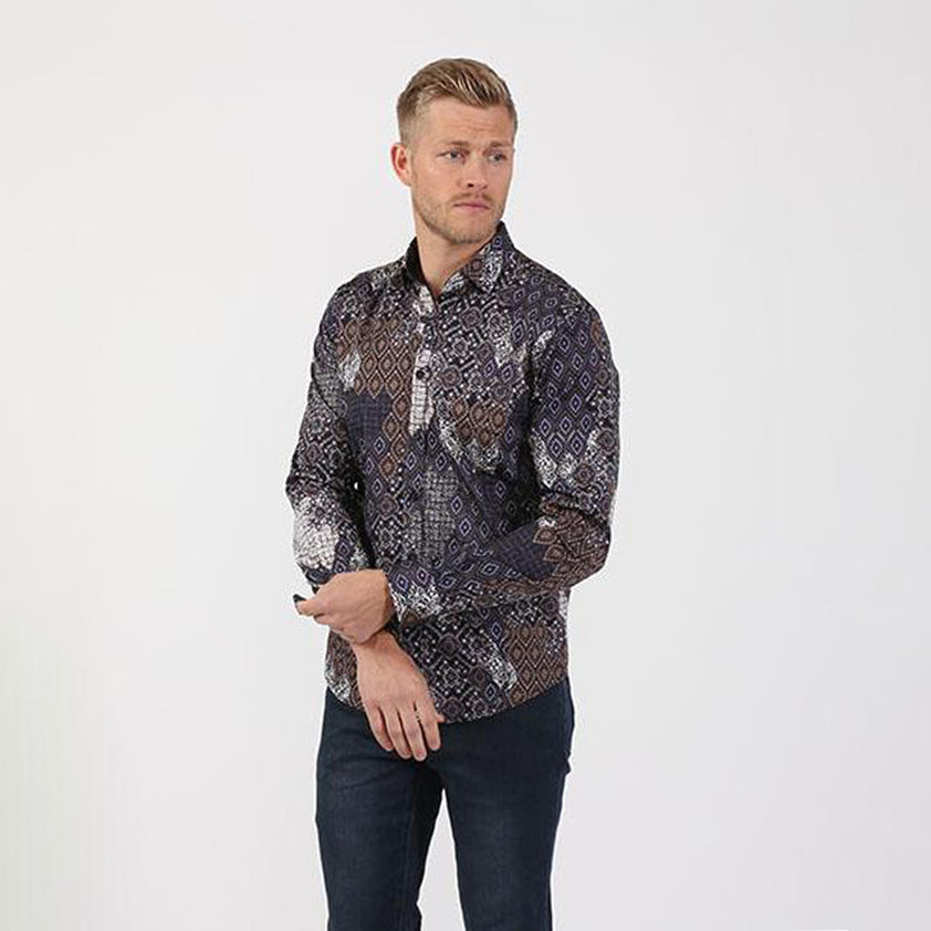 Eight-X | Designer Dress Shirts | Modern Style Digital Print Shirt