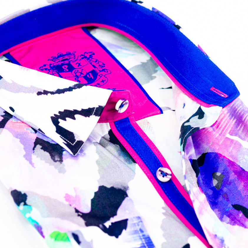 Eight-X | Designer Dress Shirts | Multi Color Print Shirt